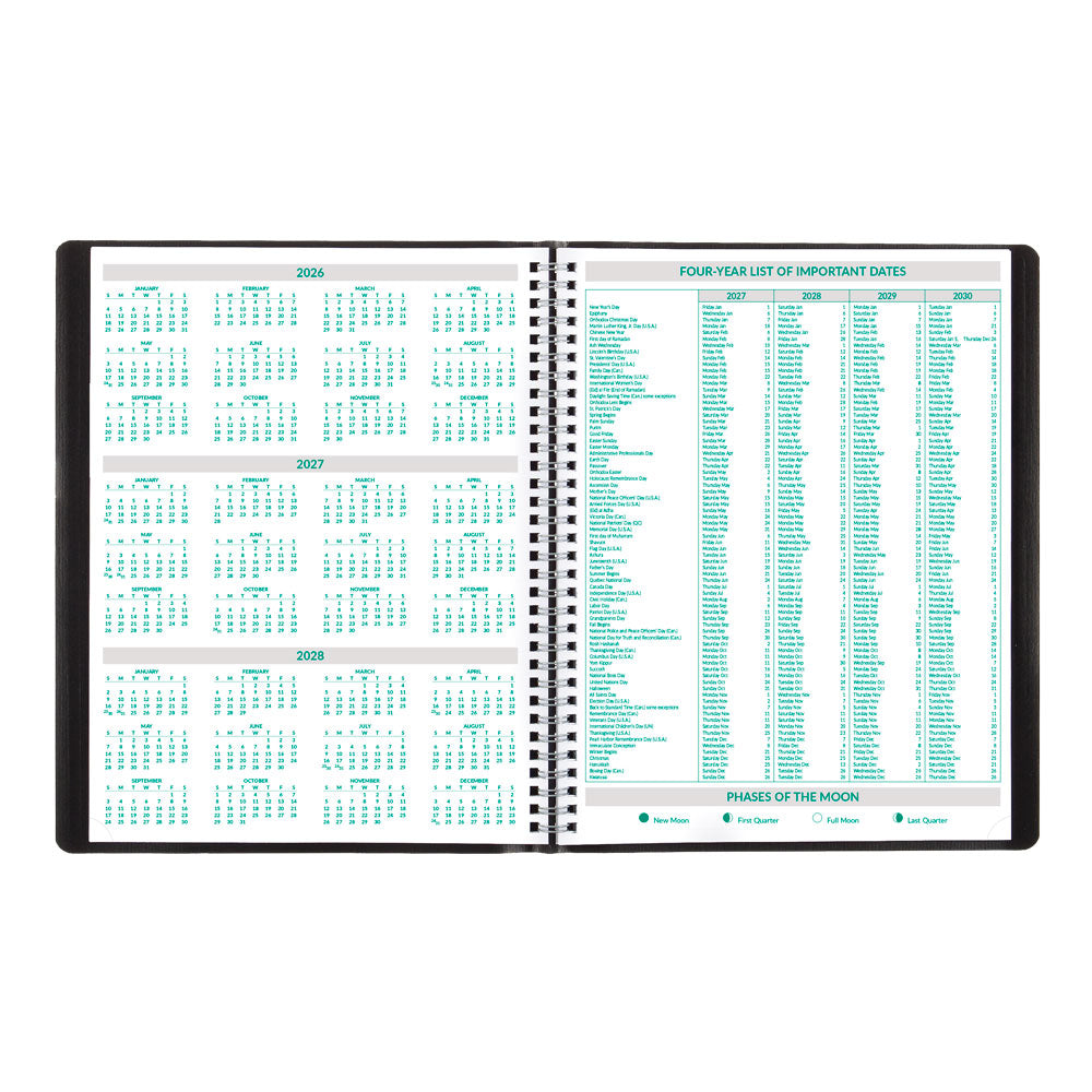 EcoLogix® Weekly Appointment Book, 2027 - English (CB425W.BLK-27 ...