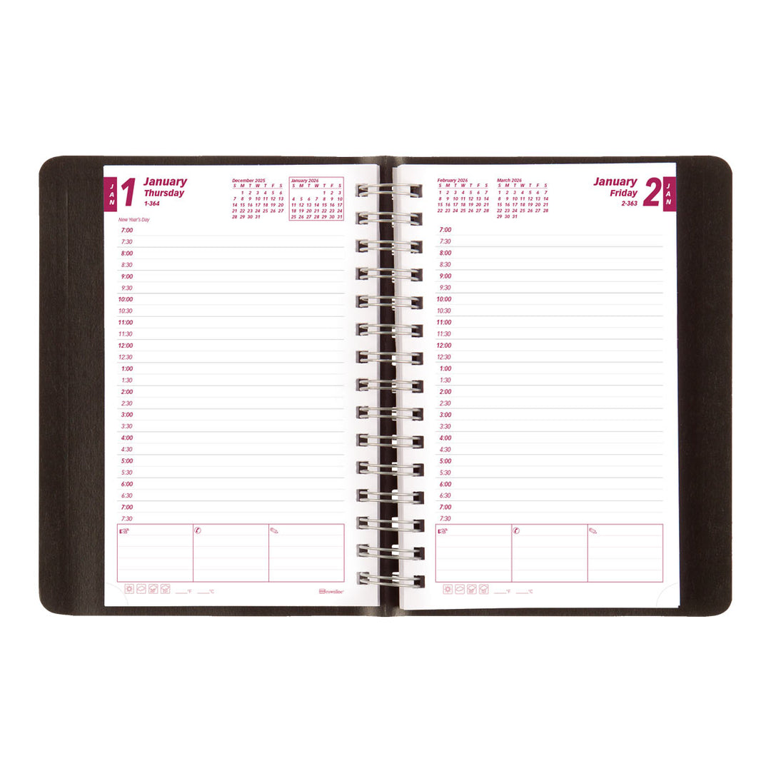 Essential Daily Planner, 2026 (CB634W.BLK-26) | Brownline – Brownline USA
