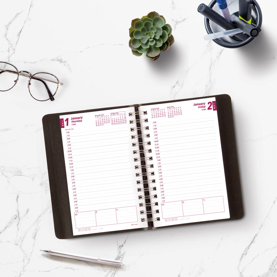 Essential Daily Planner, 2026 (CB634W.BLK-26) | Brownline – Brownline USA